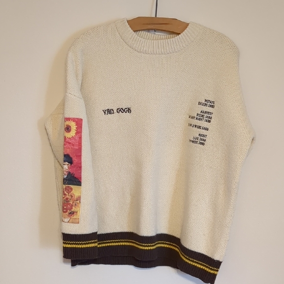Aelfric Eden | Sweaters | Aelfric Eden Cream Sweater With Van Gogh ...